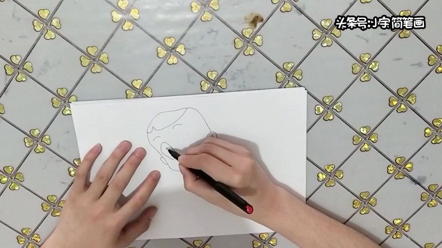 简单易学的动画人物简笔画,大头儿子,小朋友们学会了么?