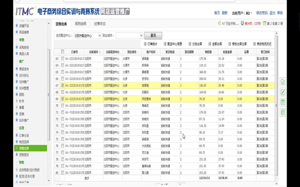 ITMC电子商务沙盘