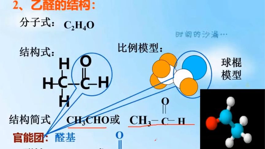 醛类中具有代表性的醛——乙醛及其结构
