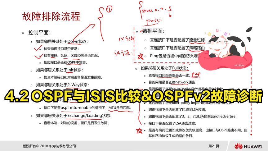4.2 OSPF与ISIS比较&OSPFv2故障诊断