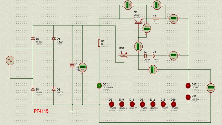 老式带隔离的三极管恒流驱动LED电路
