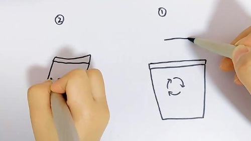 和妹妹比赛画垃圾桶,这次竟然画错了,创意简笔画,儿童画