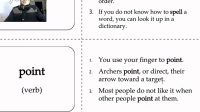 point 指 英语单词读音意思例句