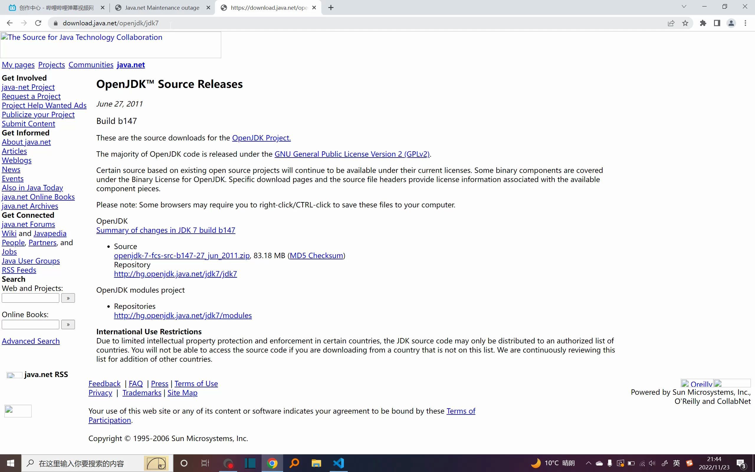 OpenJDK7构建之源码下载