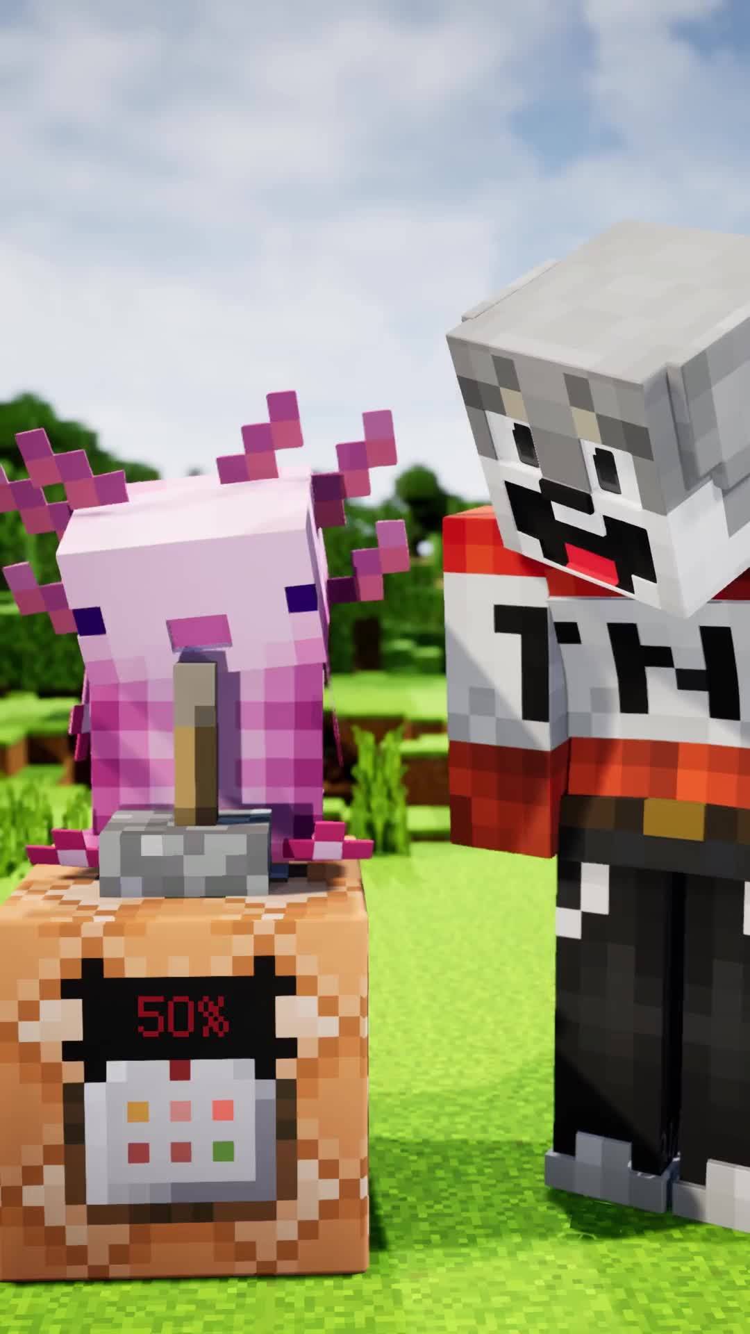 #我的世界 一个命令方块就能转换材质!怎么还有黄金二哈!