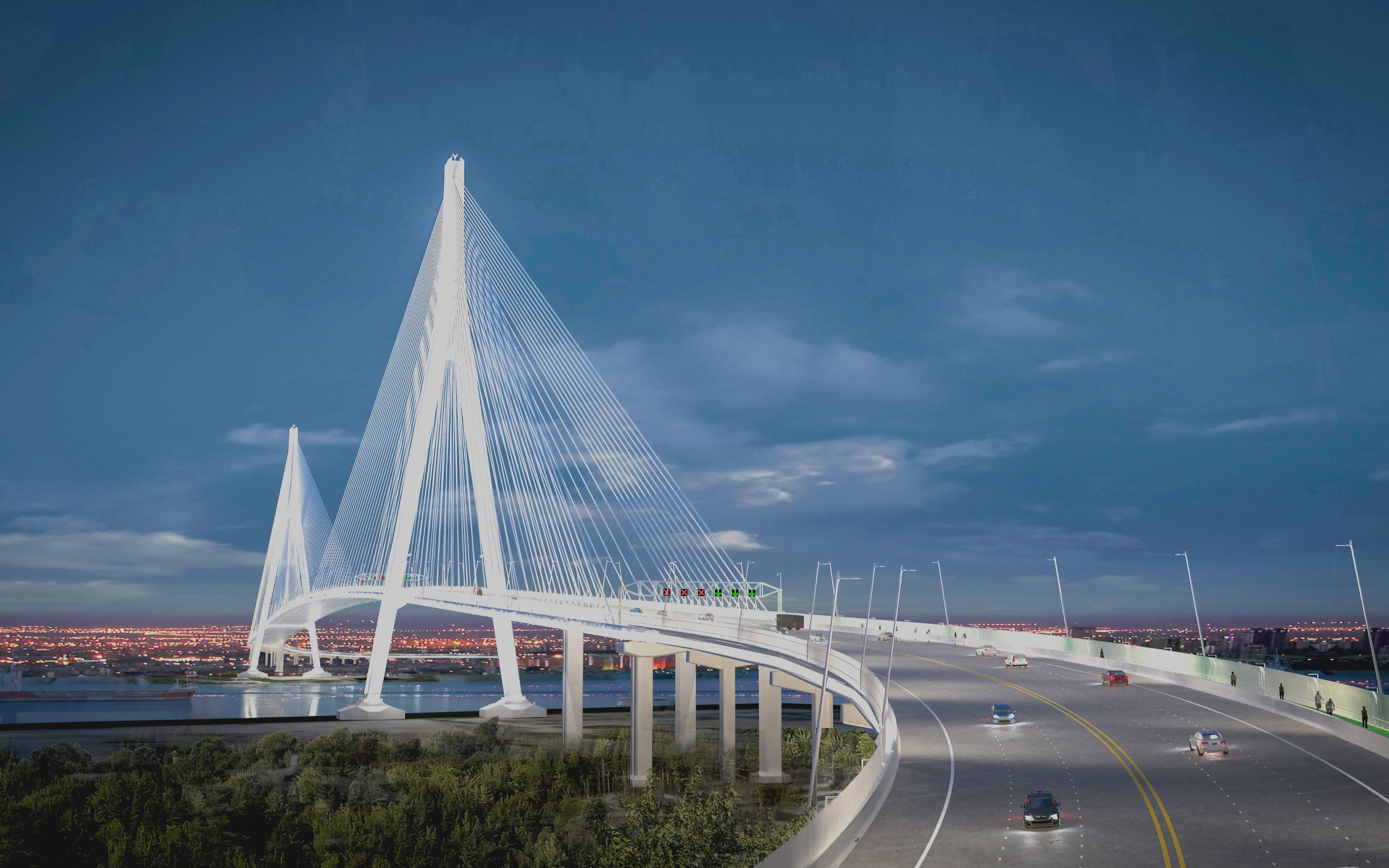 戈迪豪大桥(Gordie Howe International Bridge)全桥气弹模型风洞试验-...