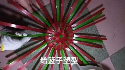 每天分享手工编织教程纯手工编织手提篮子