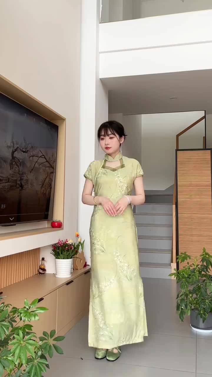 158 97|超有设计感的旗袍!!镂空太好看了