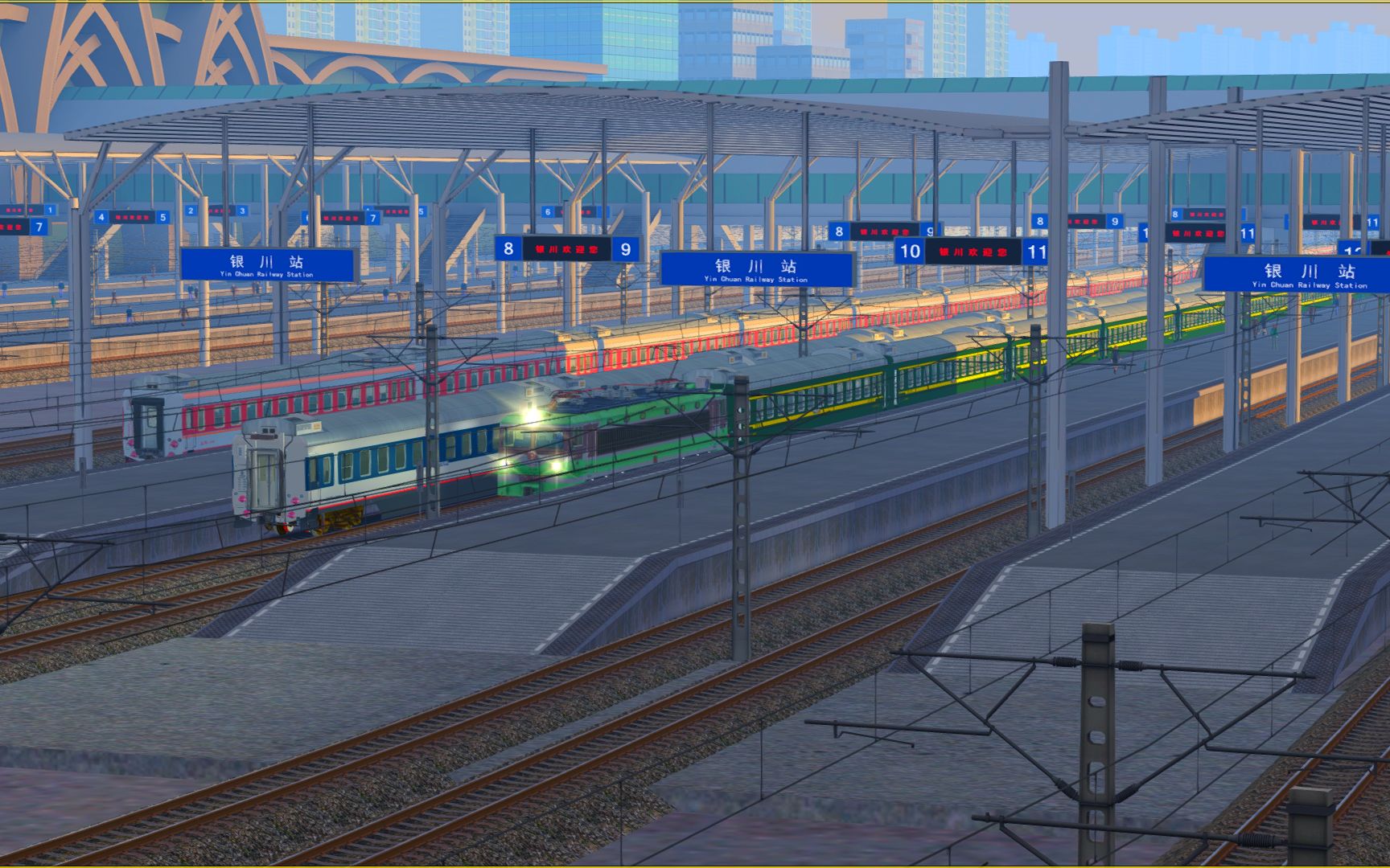 模拟火车行车实况宁夏铁路网|包兰老牌车2636次兰州西-呼和浩特【...