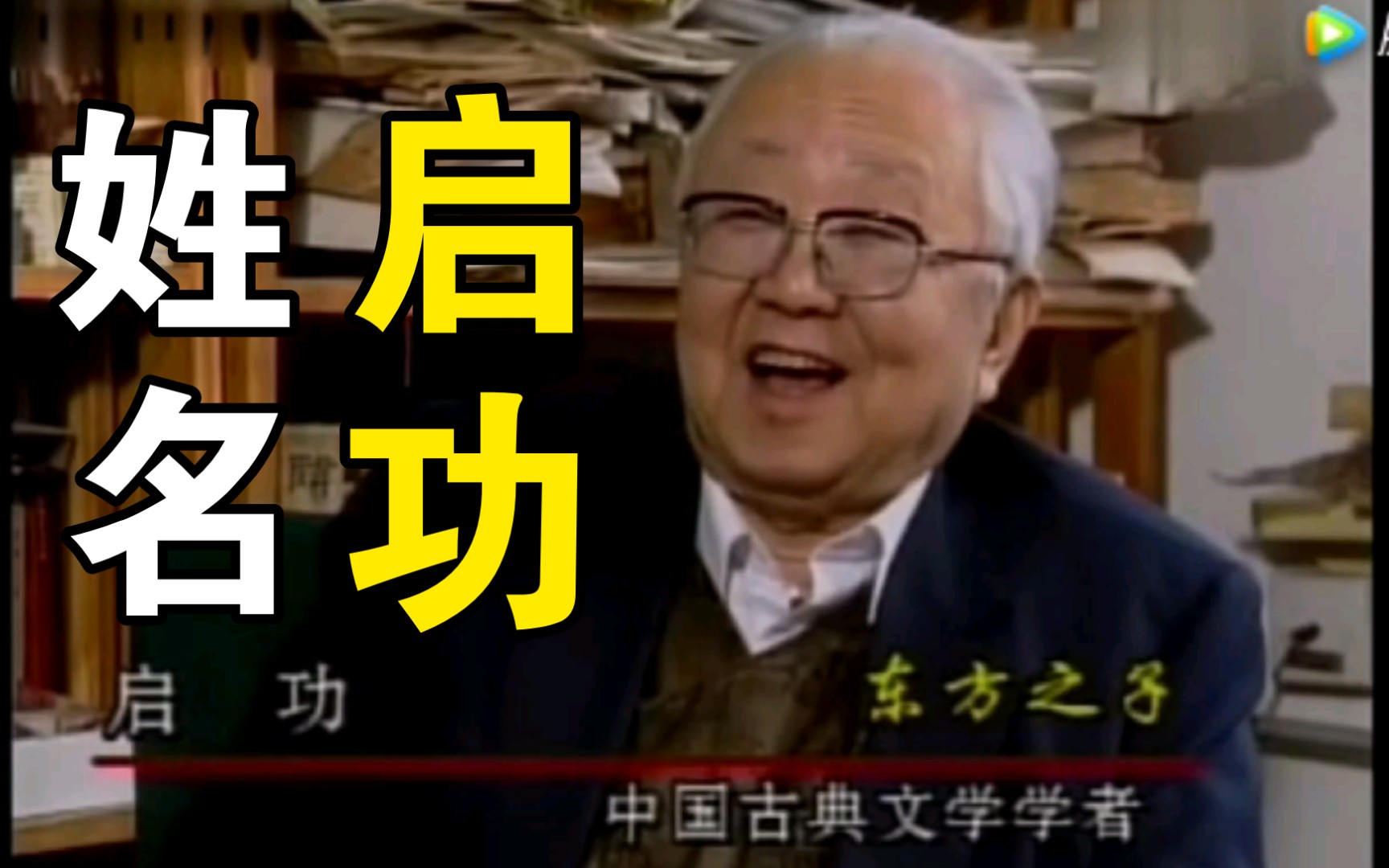 启功先生晚年接受岩松采访珍贵视频|妙语频出学者风范