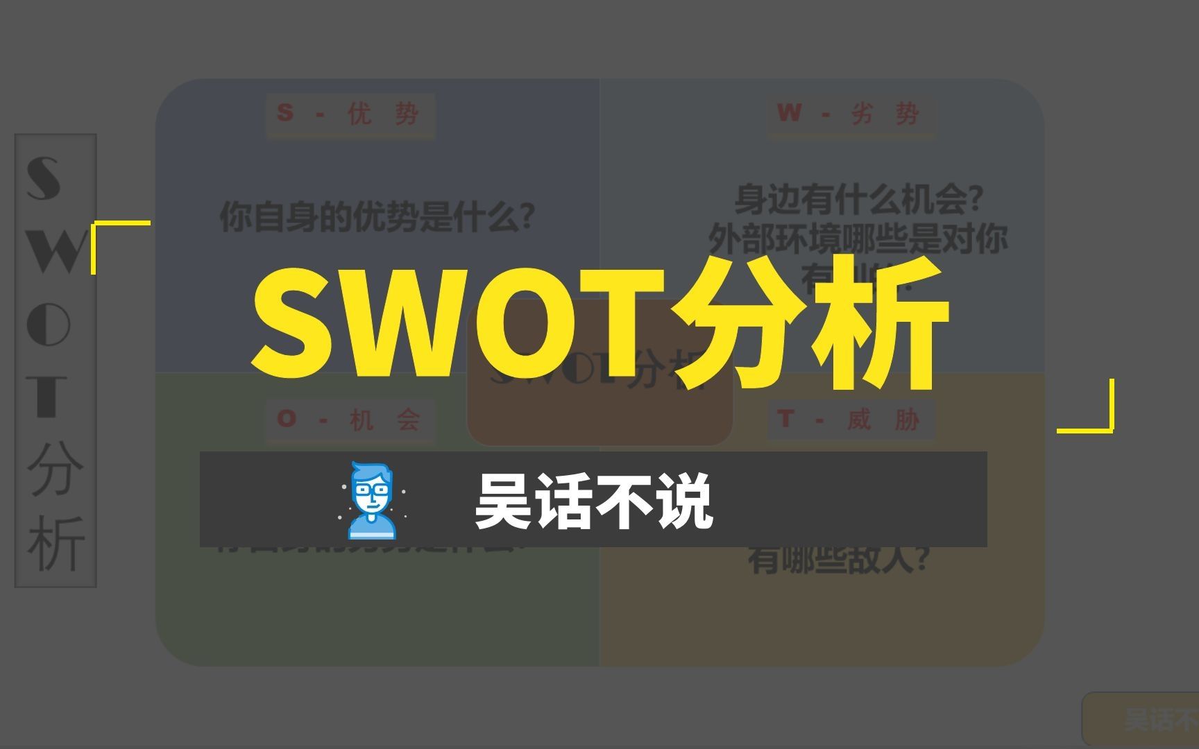 通过SWOT分析法中的四大策略,让你做决策制定战略的时候不迷茫!