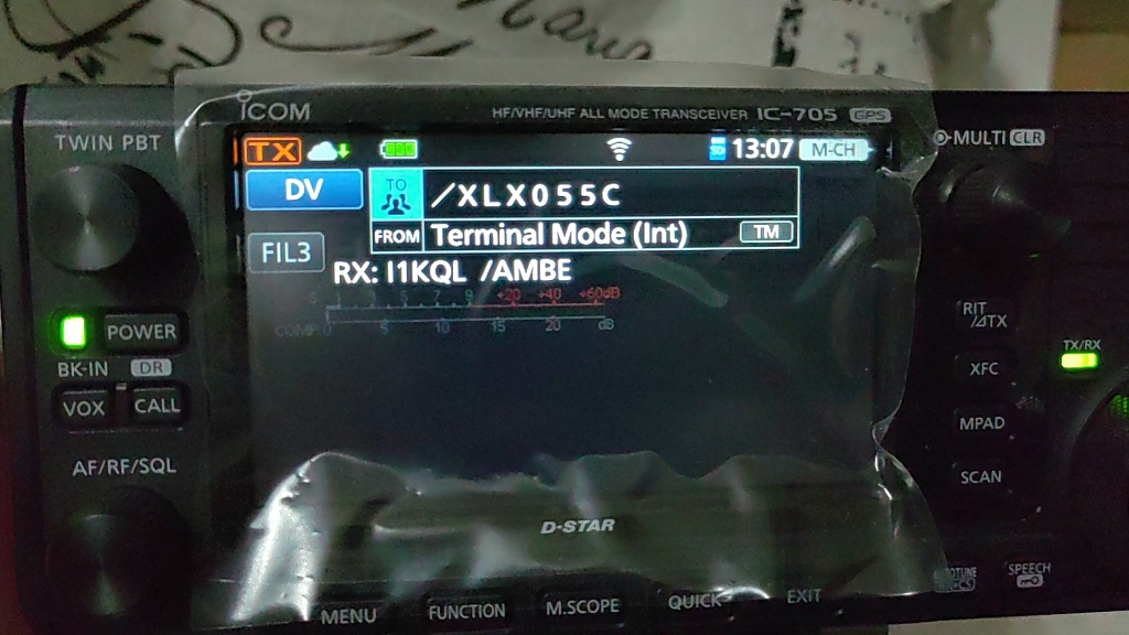 icom ic705数字终端模式通联