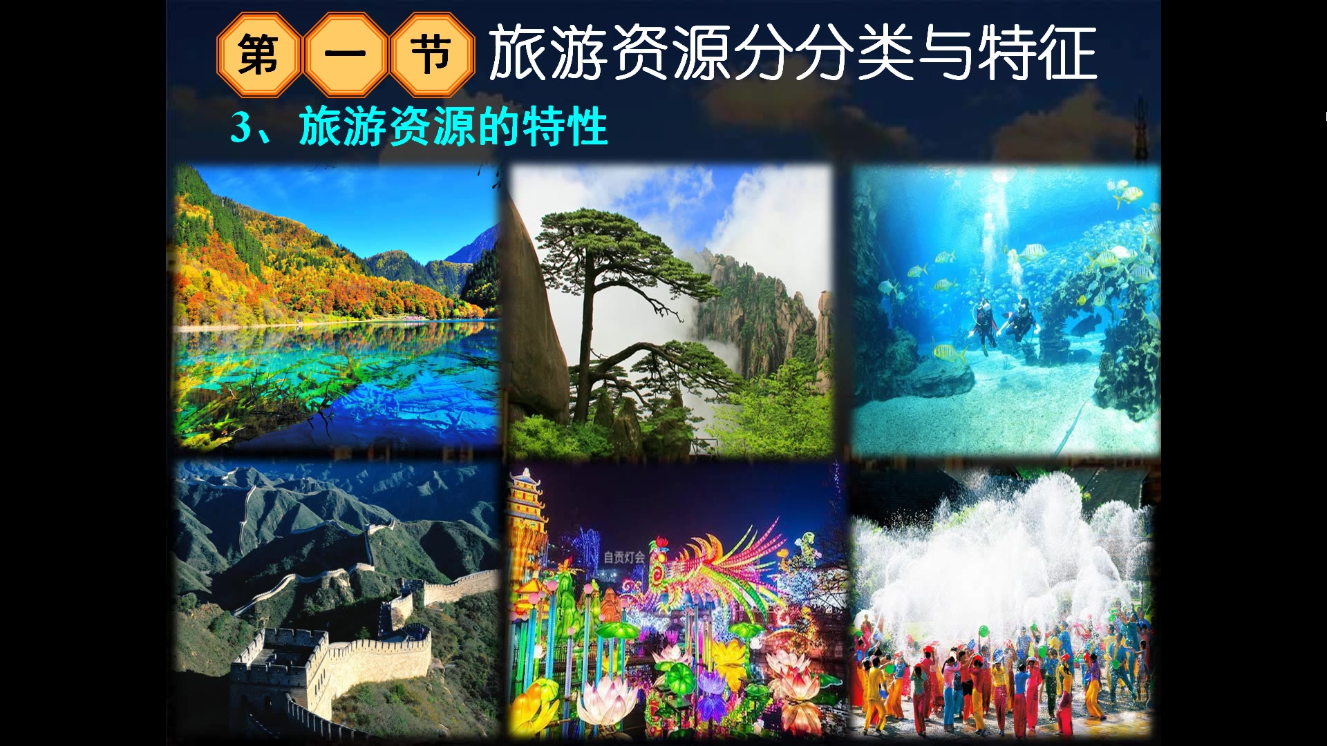 高二 地理 2.2旅游资源开发条件的评价和3.1旅游景观的审美特征 南山...