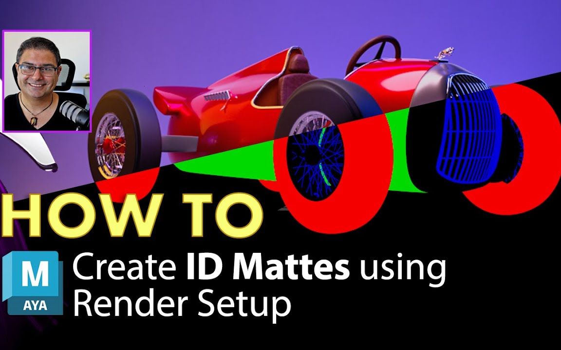 【中文字幕】操作方法:使用 Maya 中的新渲染层创建 ID 遮罩