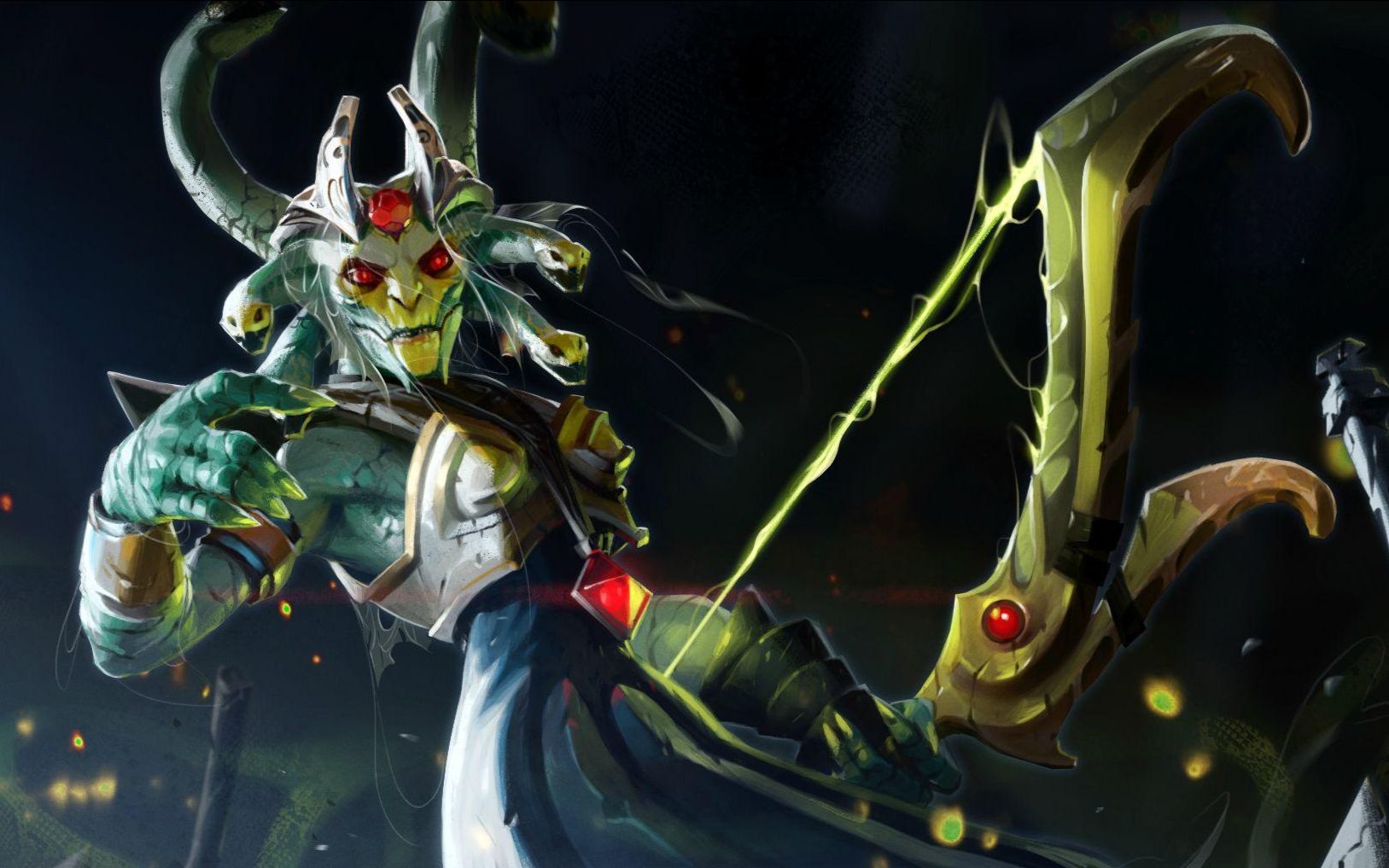 DOTA OMG模式 推介指数:★☆☆ 美杜莎大娜迦模型:隐身+秘术异蛇+...