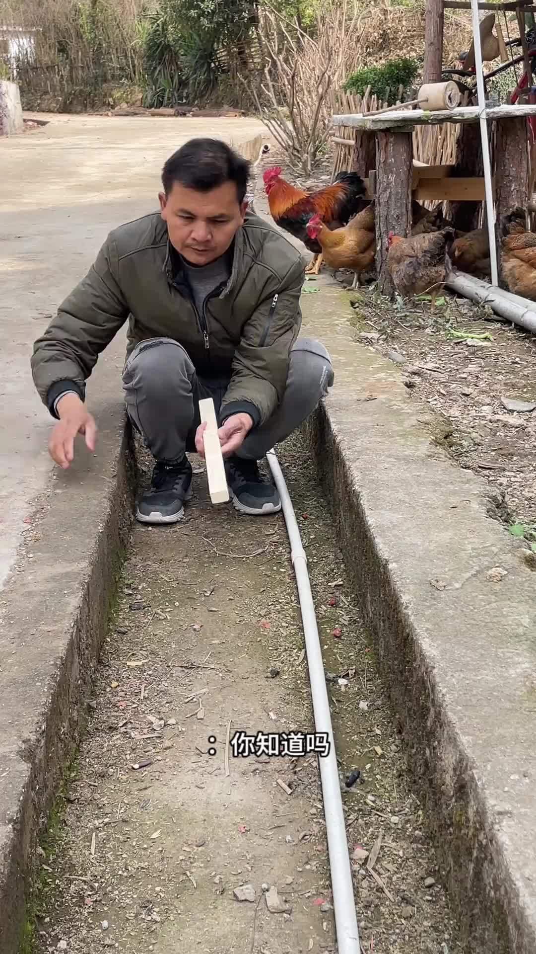 木棍搭桥,九根木头搭桥。