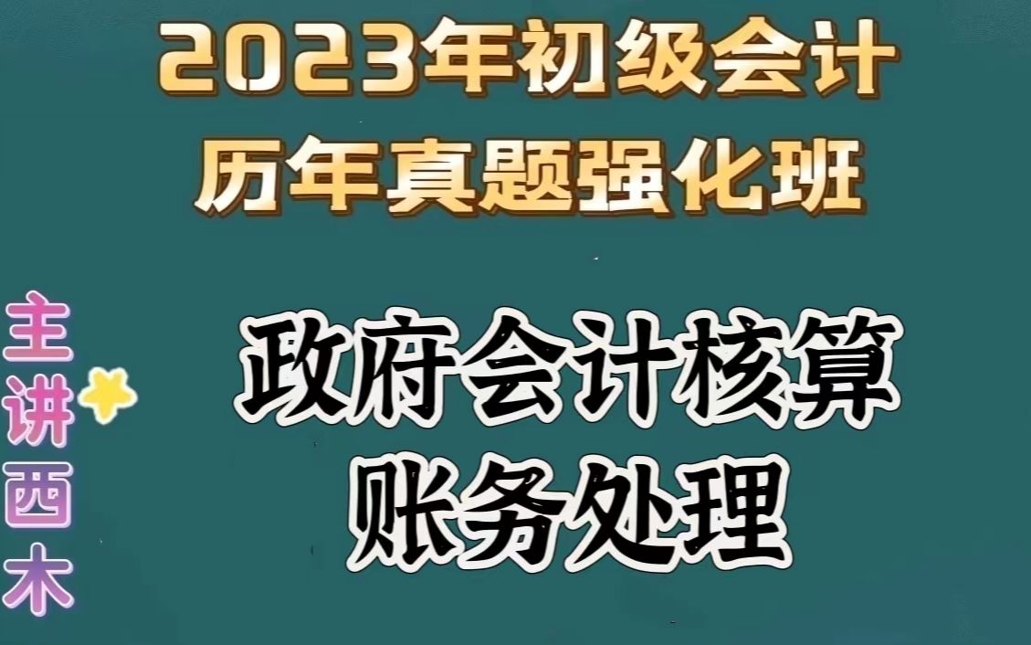 第16集政府会计核算内容账务处理