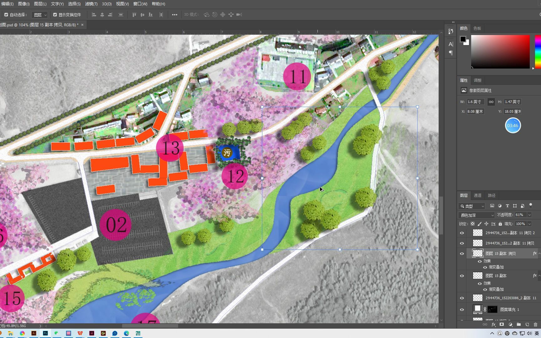 啥也没规划,我是怎么p出效果的,p村规平面图的一点心得