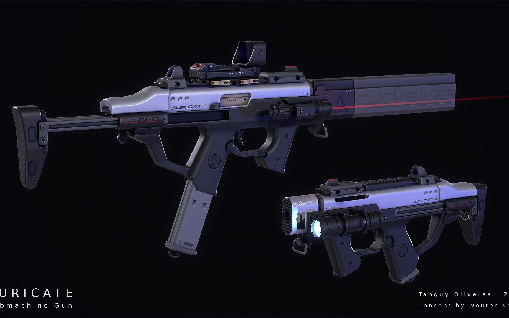 (3DMAX)次世代枪械模型建模制作,3dmax枪械制作规范以及布线思路