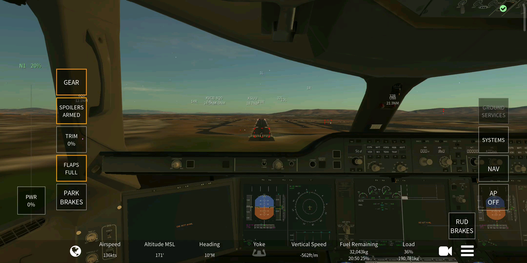 无限试飞简单的降落(可参考)