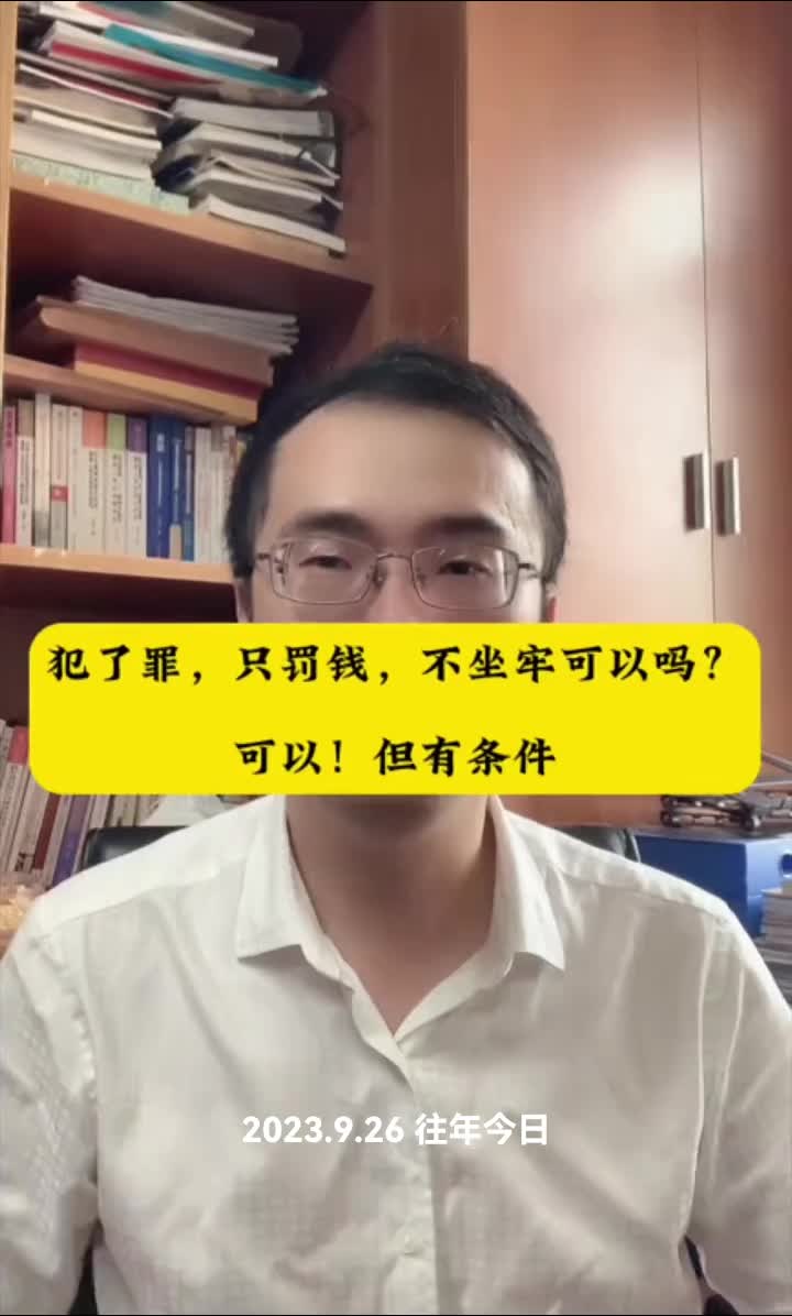 犯了罪,只罚钱不坐牢,可以吗?#罚金 #社会百态 #浙江dou知道 #法律...