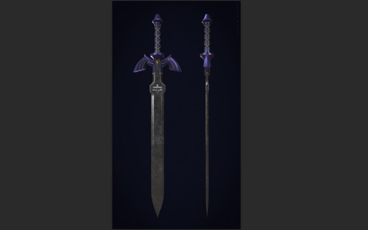 maya零基础教程-maya道具-大师之剑