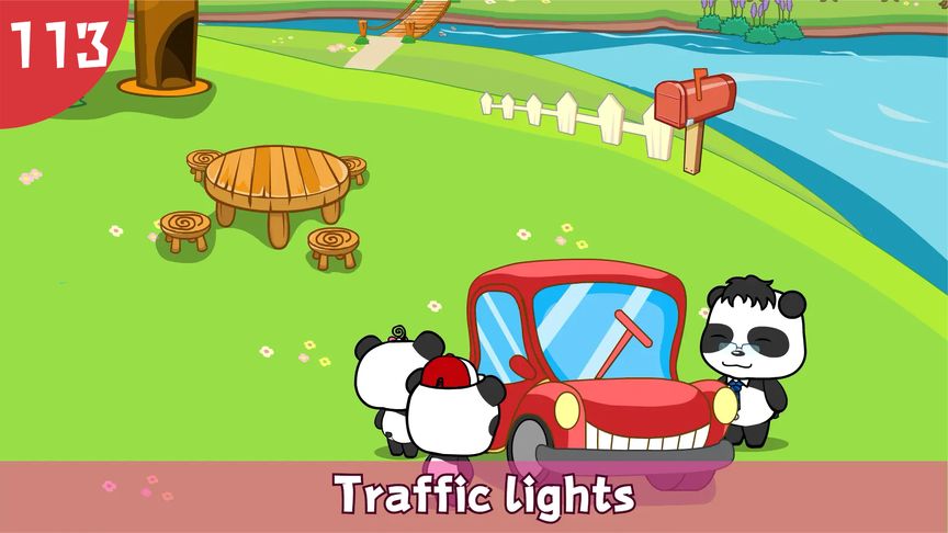 熊猫英语启蒙第113课 Traffic lights 交通信号灯 | 看动画学英语