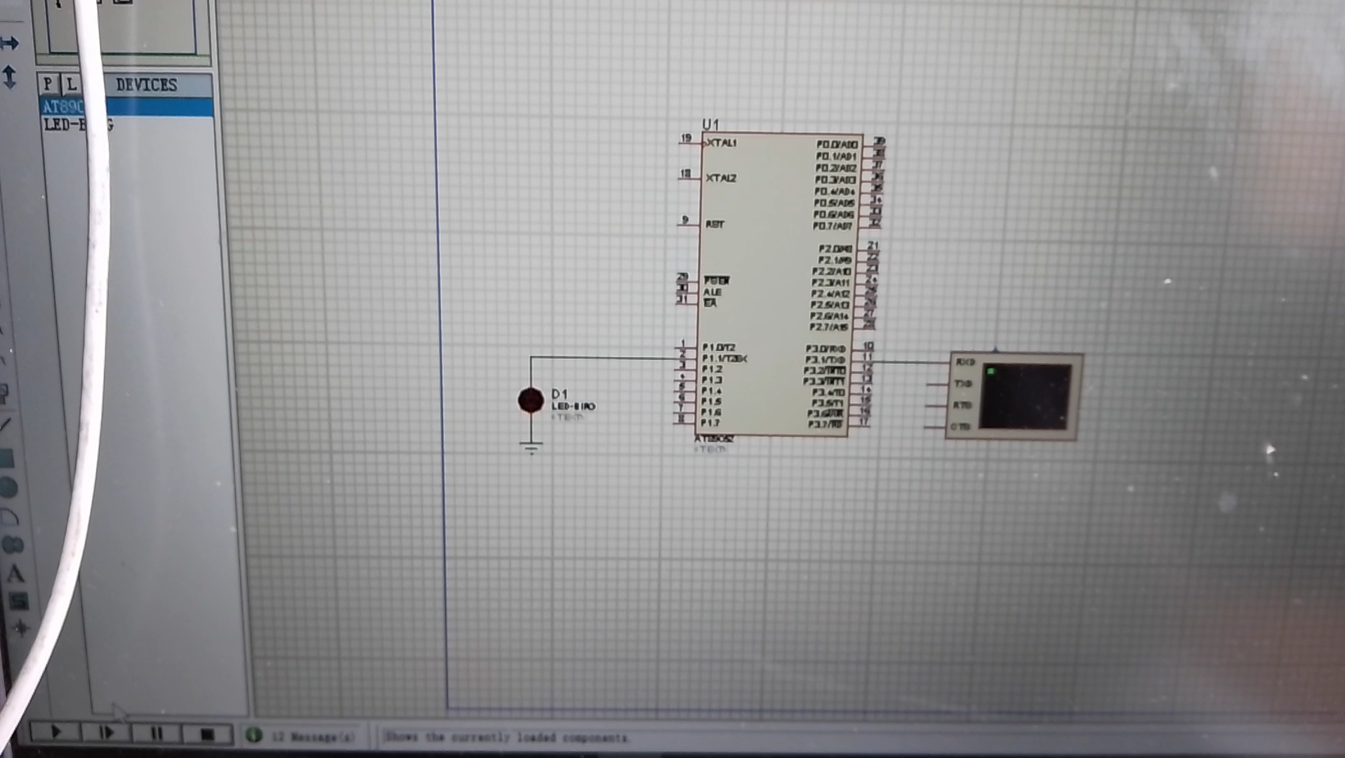 51单片机简单的串口仿真