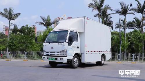 五十铃的底盘庆铃EV100纯电动轻卡展示