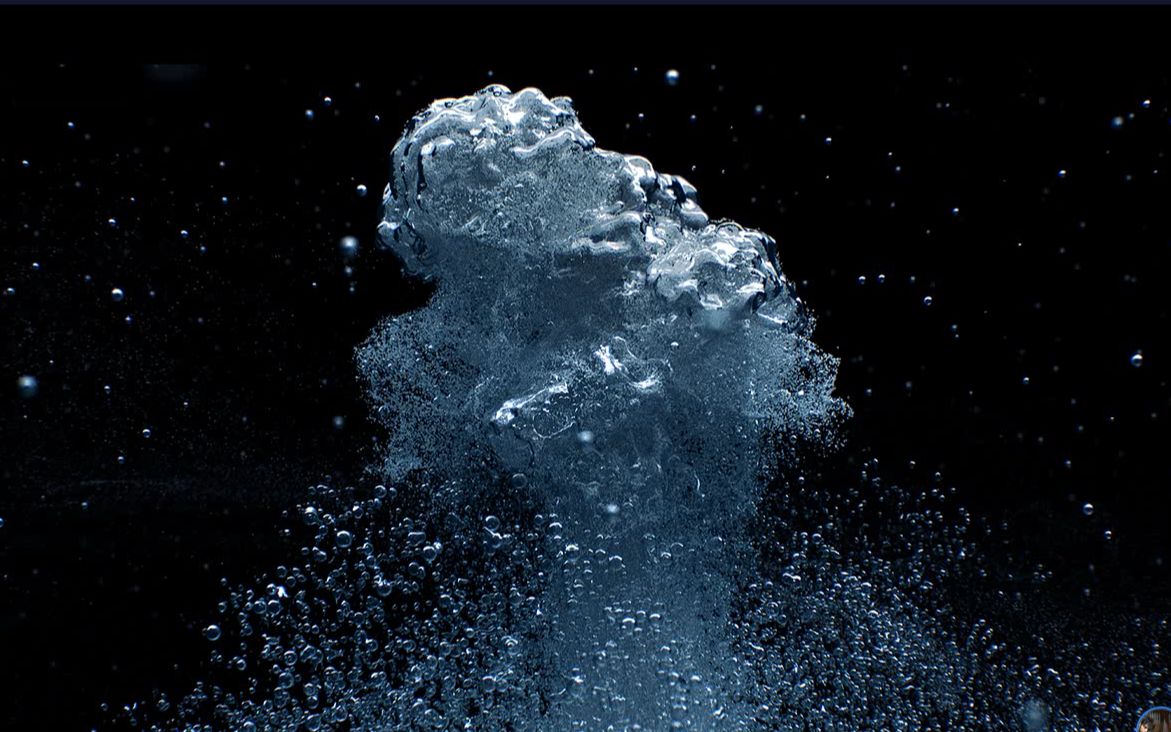 C4D教程:超美的流体水泡爆炸特效制作渲染,同电视栏目包装片效果