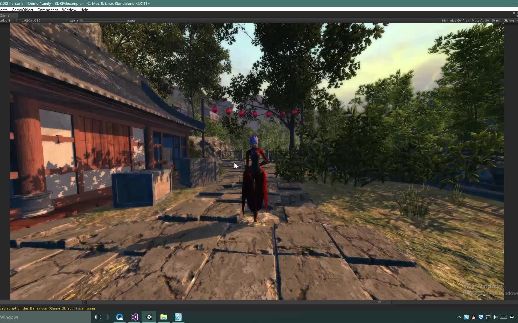 Unity3D开发RPG游戏—镜头控制和主角移动的实现