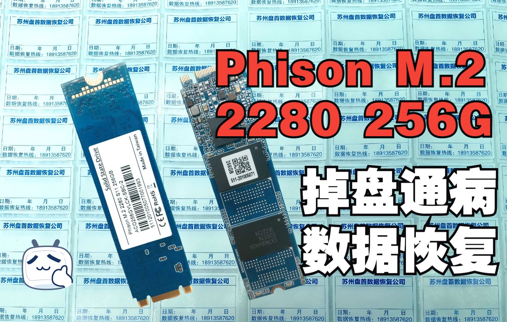 ...M.2 2280 256G固态硬盘掉盘通病故障长江存储颗粒SSD数据恢复