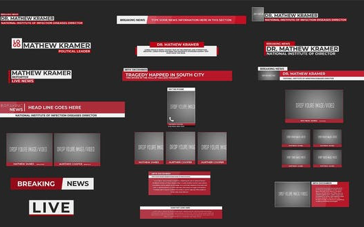 ...模板动态文字标题模板新闻字幕模板新闻人物对话框模板新闻连线模板