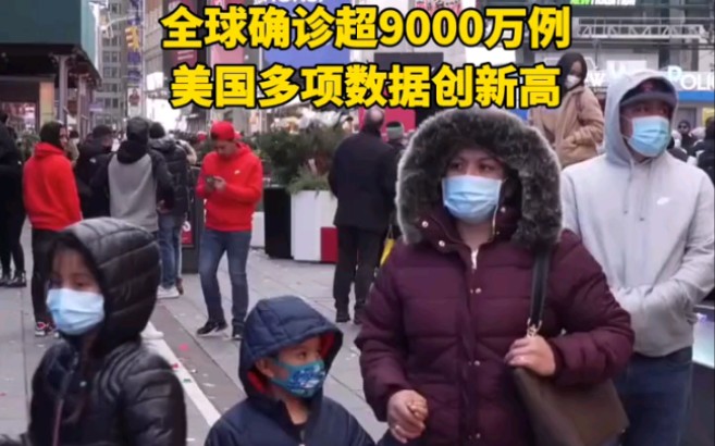 全球新冠疫情最新数据出炉:全球确诊超9000万例,美国确诊超2200万例...