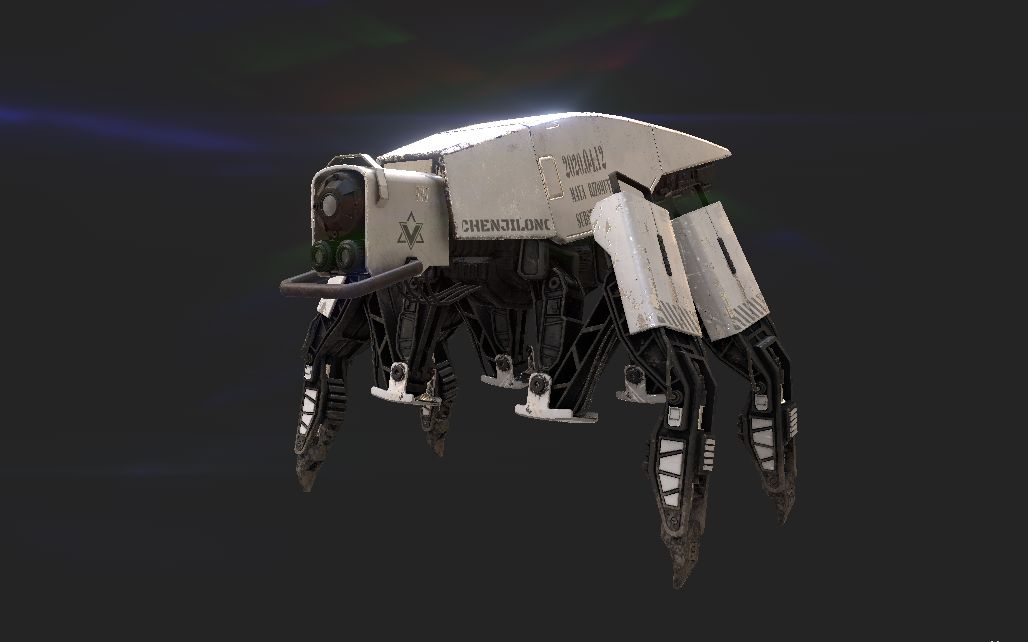 MAYA三维模型制作,断断续续模型搞了2天,uv和贴图做了一天