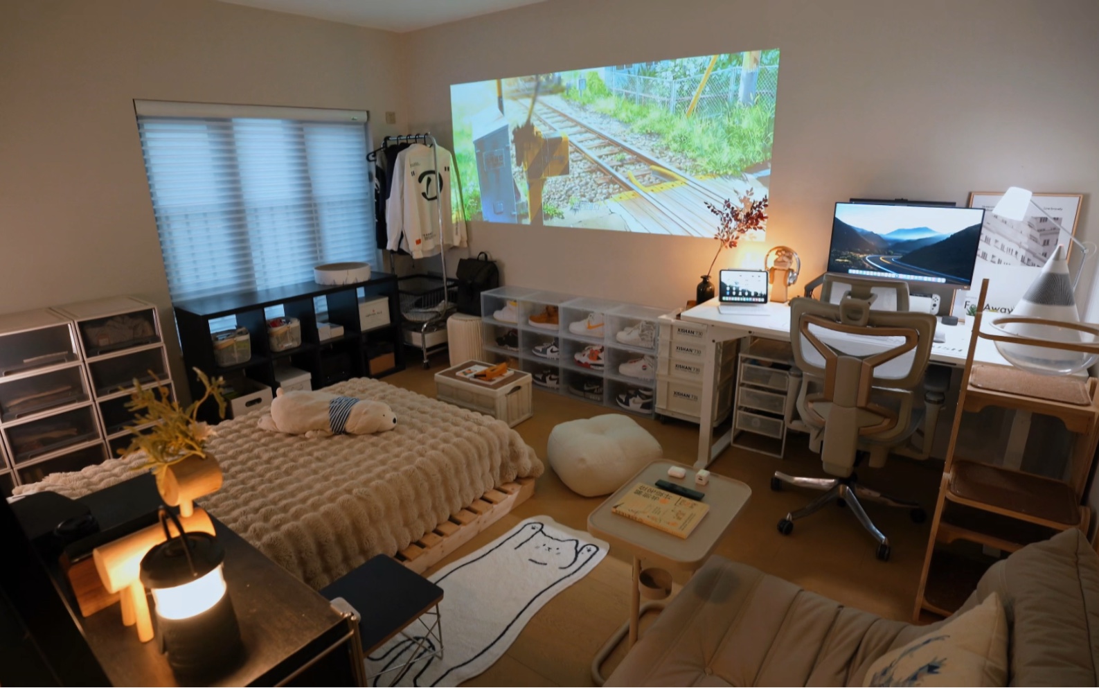 男生卧室|独居角落|我的简约Mac工作桌面分享