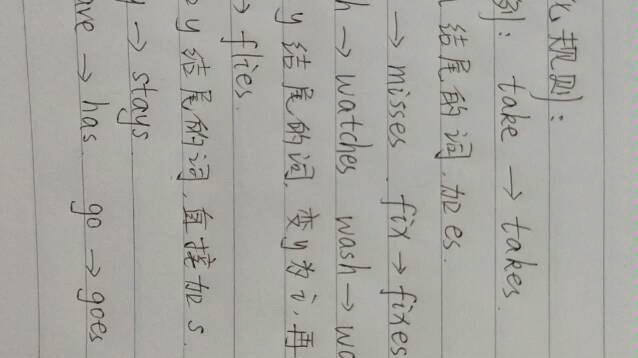 动词三单形式变化规则,小学英语语法