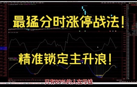 老手的制胜宝典,散户最猛短线分时涨停战法!精准锁定主升浪!