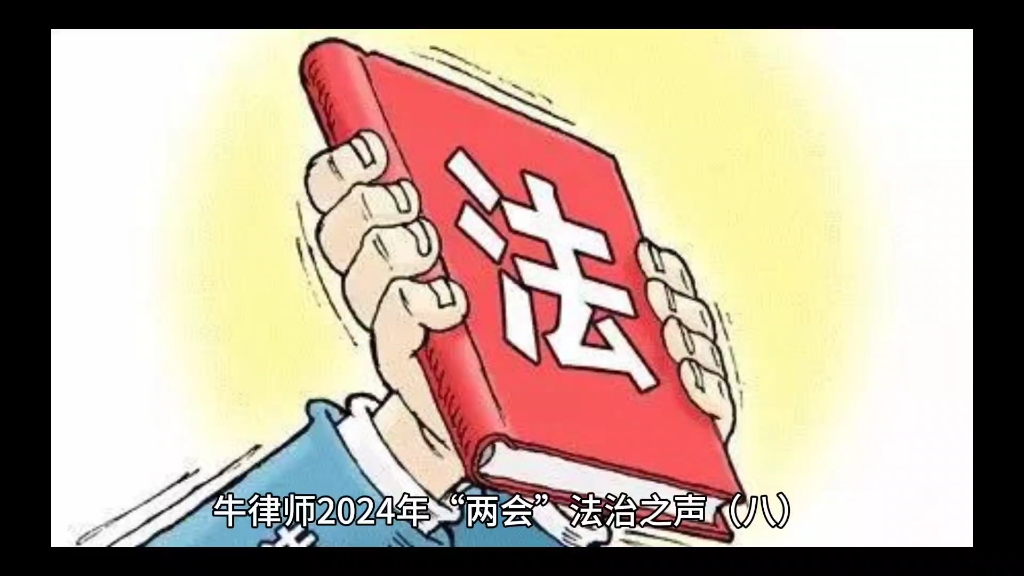牛律师2024年法治之声(八):推进社会治理领域立法