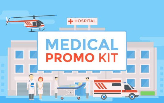 AE模板-医疗医院介绍视频模板卡通效果的医疗宣传视频模板医院宣传...