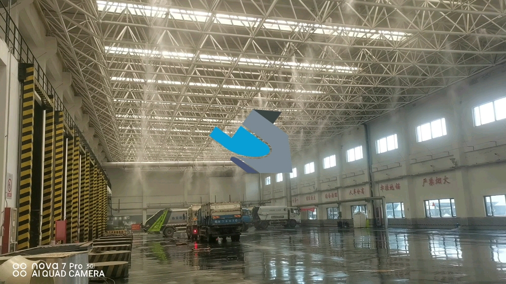 江西洪城康恒垃圾处理站喷雾除臭系统案例分享,详询江西锦胜雾森