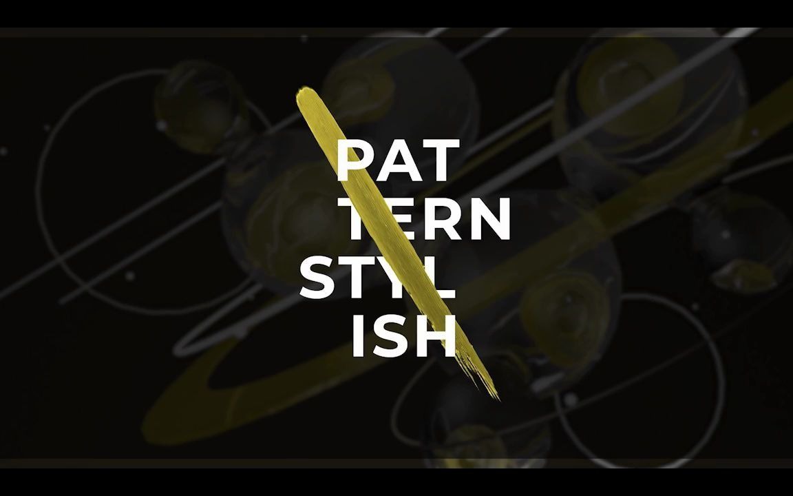 光滑的画笔标题V5动画AE模板