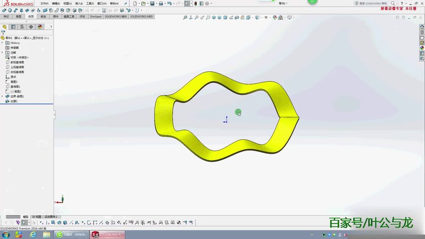 Solidworks波纹垫圈制作,3D草图,曲面建模,新手看看对你有用吗