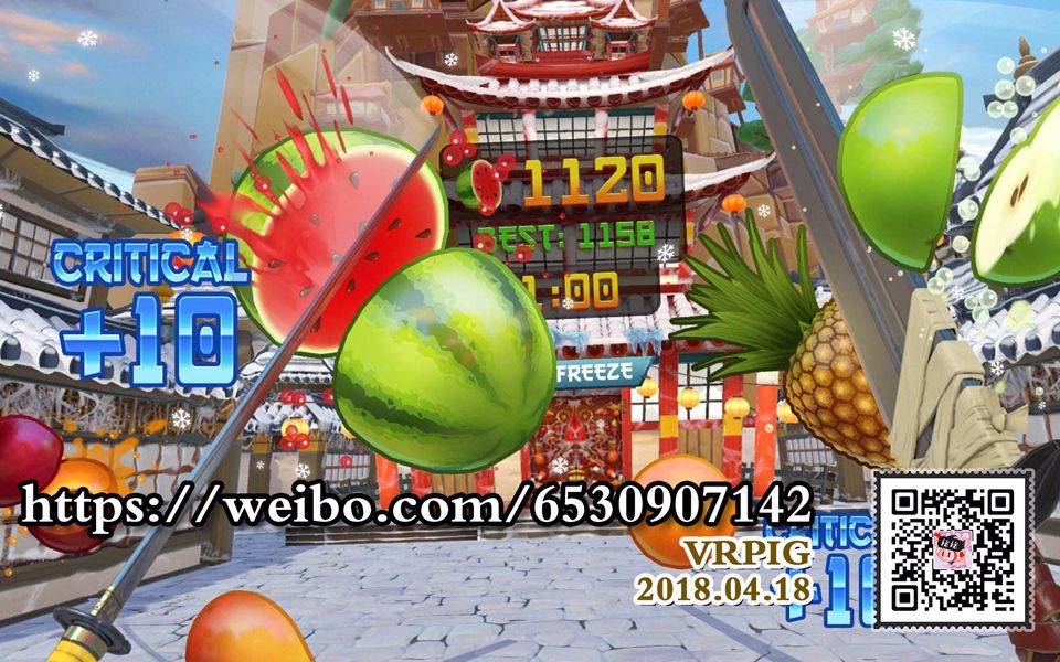 【VR手机眼镜可用】[VRPig] 水果忍者 VR Fruit Ninja VR 第一人称视角...