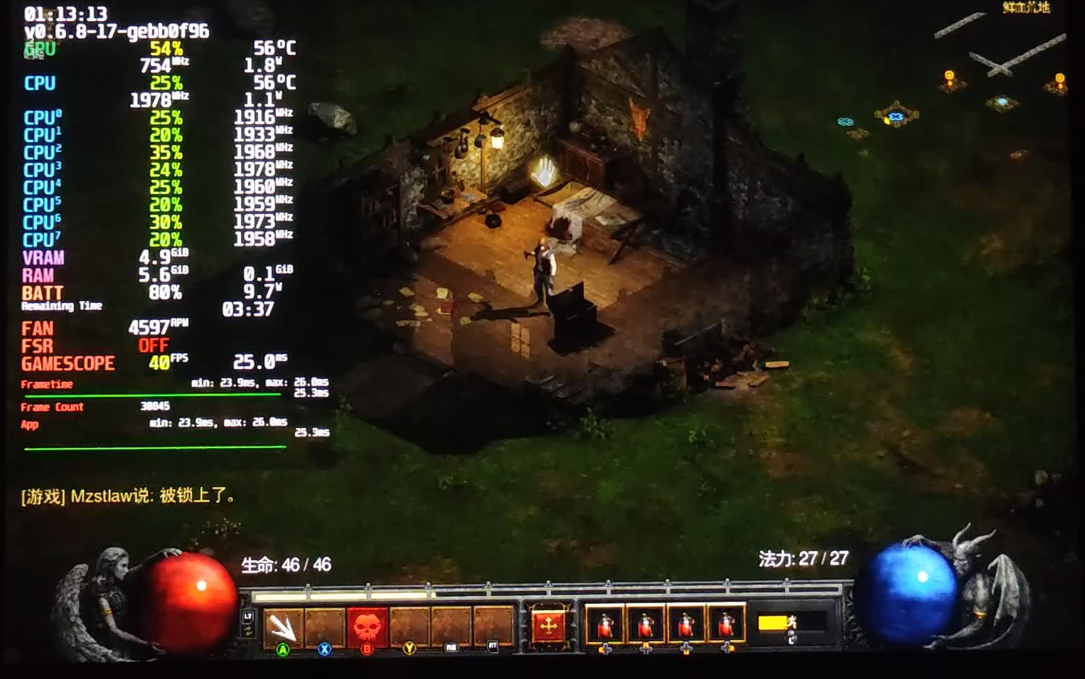 steam deck 暗黑破坏神2重制版 整机功耗11w 锁40帧_单机游戏热门视频