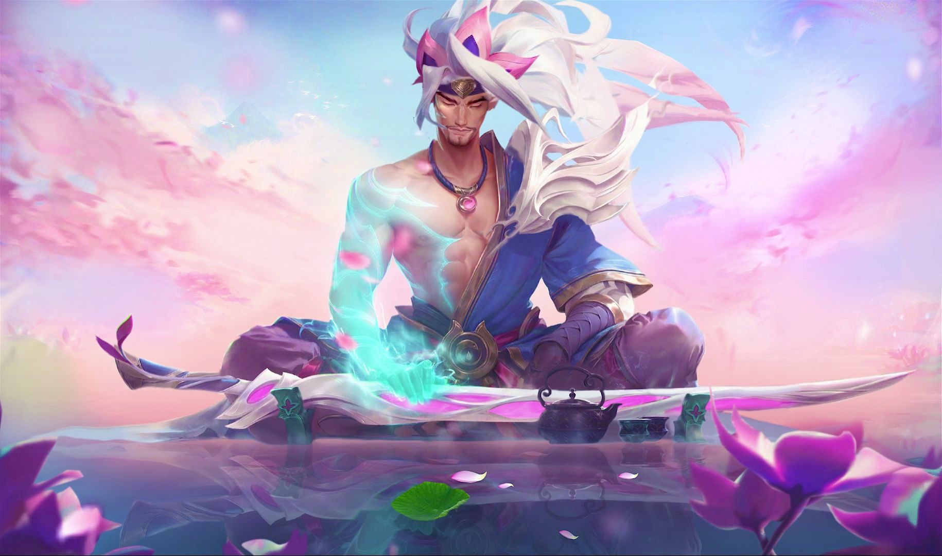 灵魂莲华 亚索 皮肤玩家自制LOL英雄联盟登录界面动画