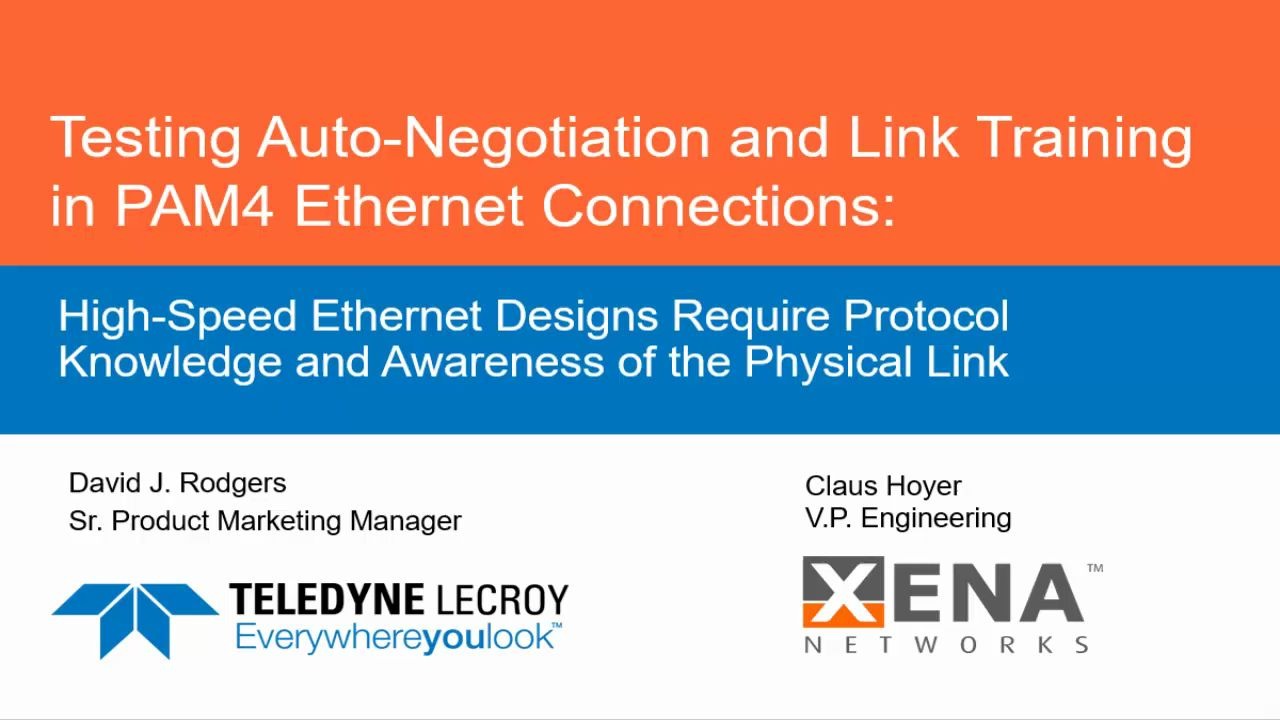 Xena & Teledyne联合网络研讨会实录-《验证400G PAM4高速网络...