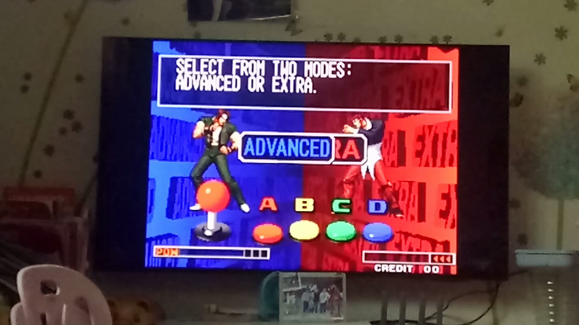 华为智慧屏运行FBN模拟器拳皇97测试,UP第一次打,可能会有点菜