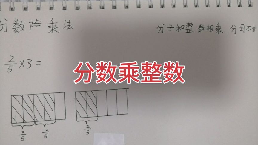 五年级小学生讲题:分数乘整数