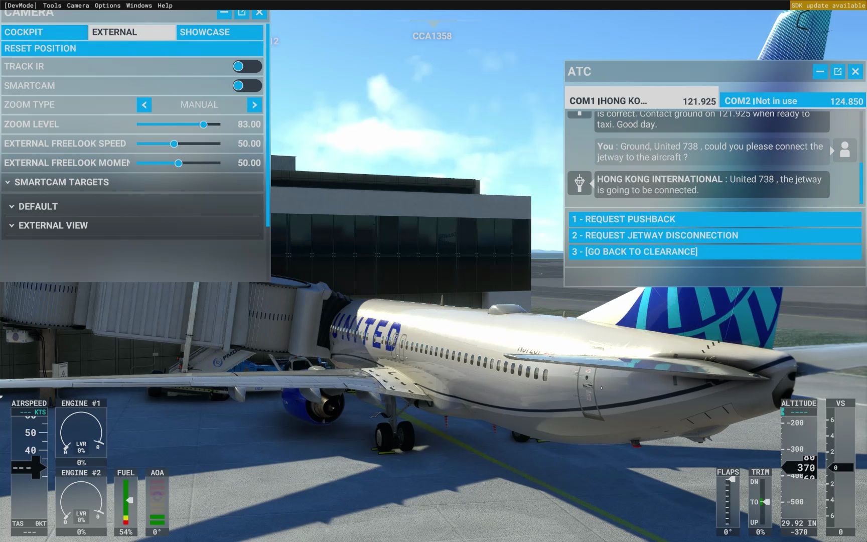 【模拟飞行MFS2020】PDMG 738 香港飞往高雄